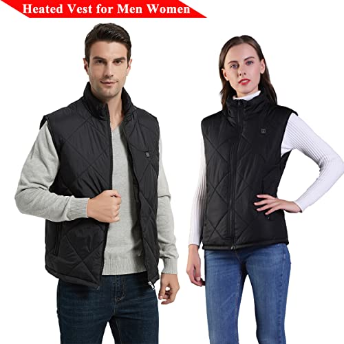 FERNIDA Heated Vest for Women Men, Battery not Include, Lightweight Heated Vest for Winter Warm