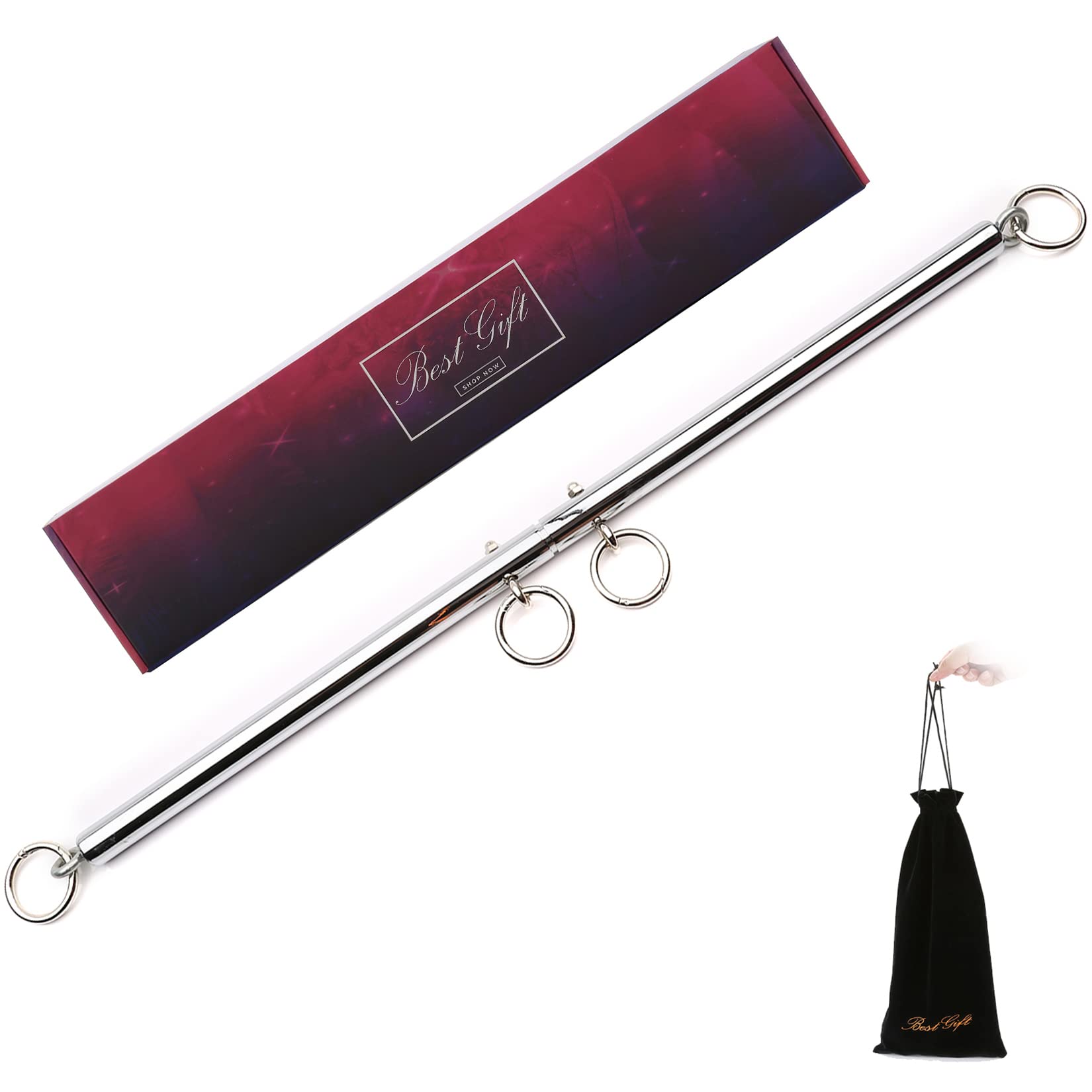 EXREIZST Silver Spreader Bar Set Kit Adjustable Aid Traning Set