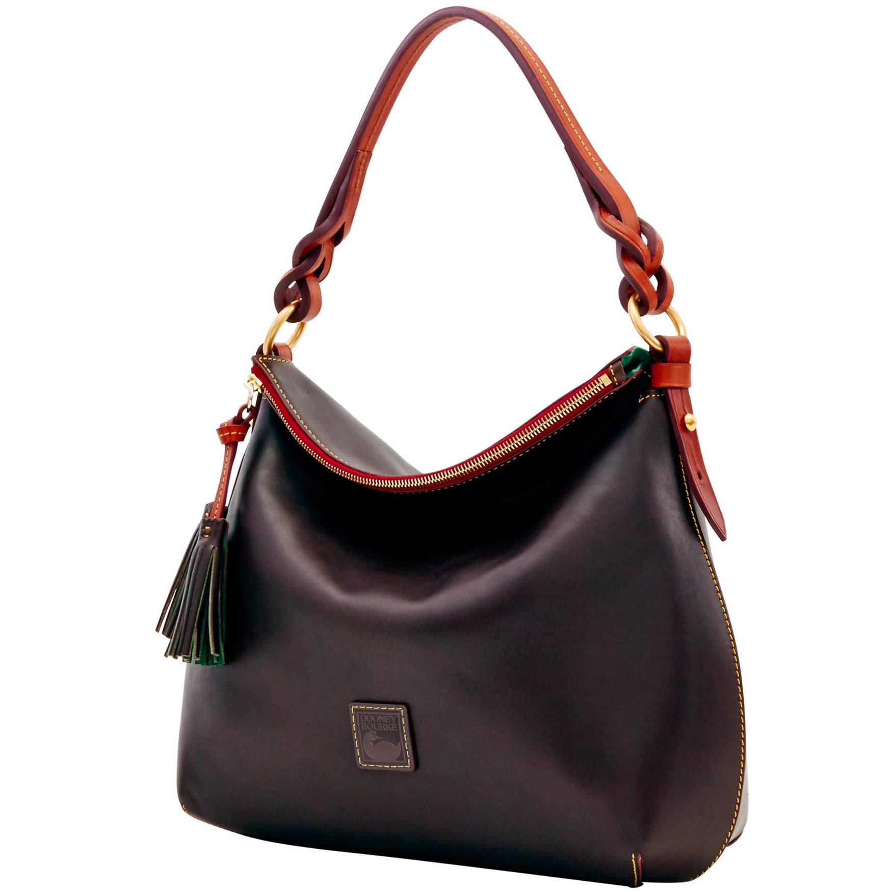 Dooney & Bourke Handbag, Florentine Twist Strap Hobo Shoulder Bag - Brown Tmoro