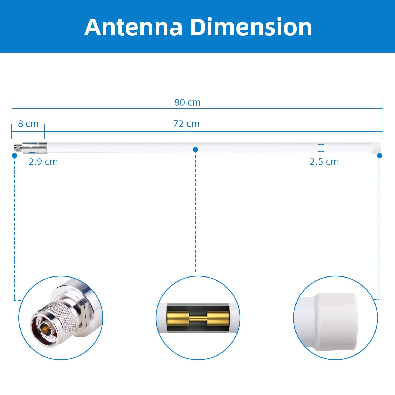 TUOSHI Lora Fiberglass Antenna 915mhz outperforms 5.8dbi Helium Antennas for MNTD RAK V2 Nebra Bobcat 300 Sensecap M1 HNT Helium Hotspot Miner SyncroBit Gateway