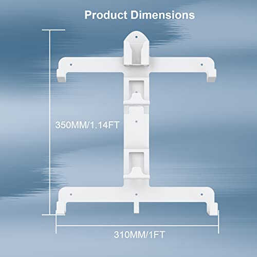 JDDWIN Wall Mount Storage Stand for PS5 VR2, Headphone Hanger and Media Remote Hanger for PS VR2
