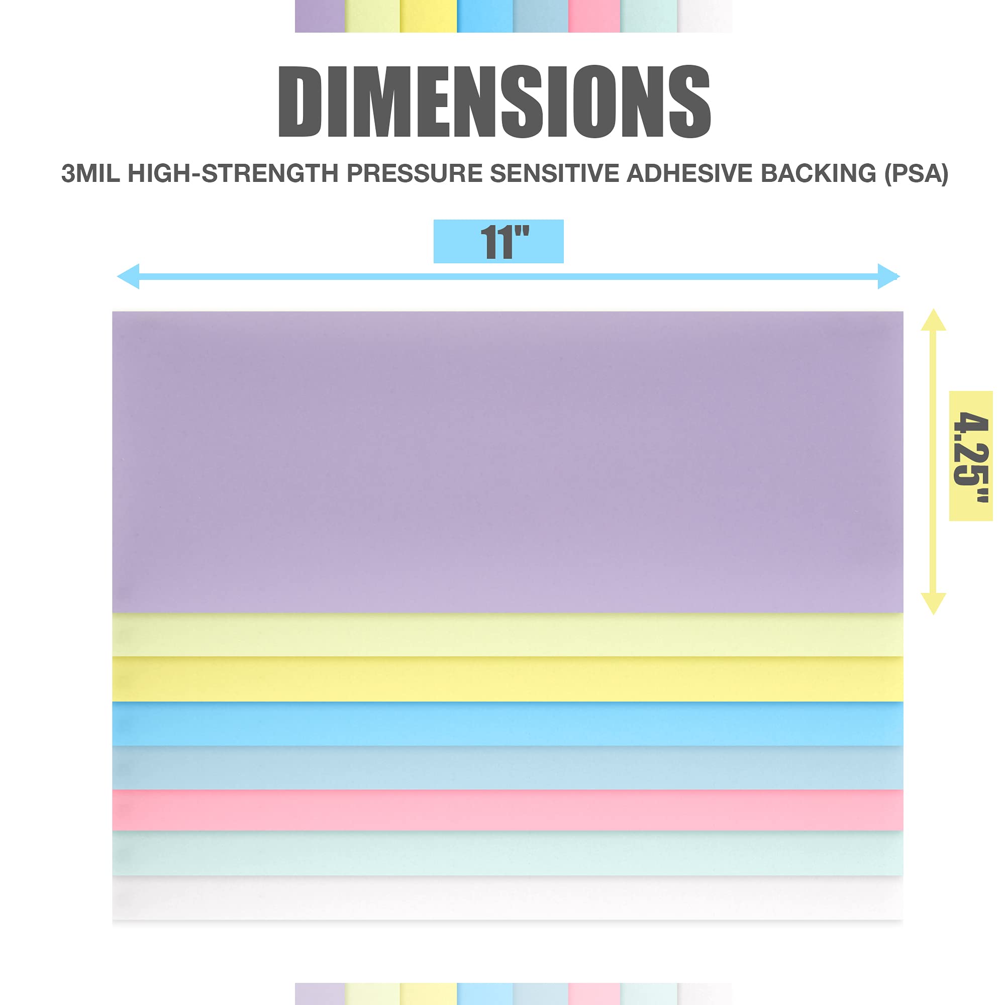 Lapping Microfinishing Film With PSA - Set of 8 Polishing Sheets 4.25ββ x 11ββ for Scary Sharp Sharpening System - AO Aluminum Oxide With Pressure Sensitive Adhesive