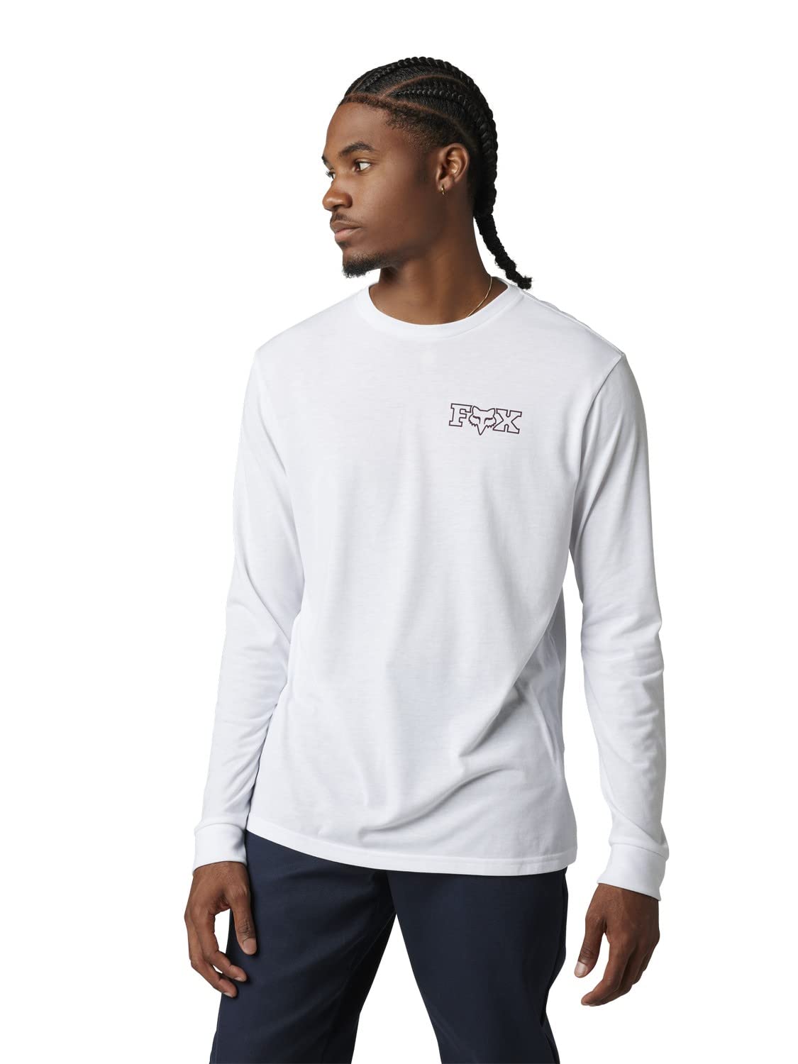 Fox Racing Out and About Dri-Release Mens Long Sleeve T-Shirt Optic White LG