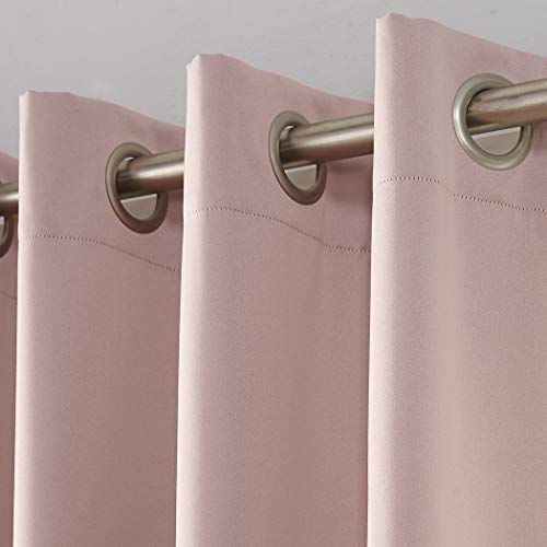 Sun Zero Barrow Energy Efficient Grommet Curtain Panel Pair