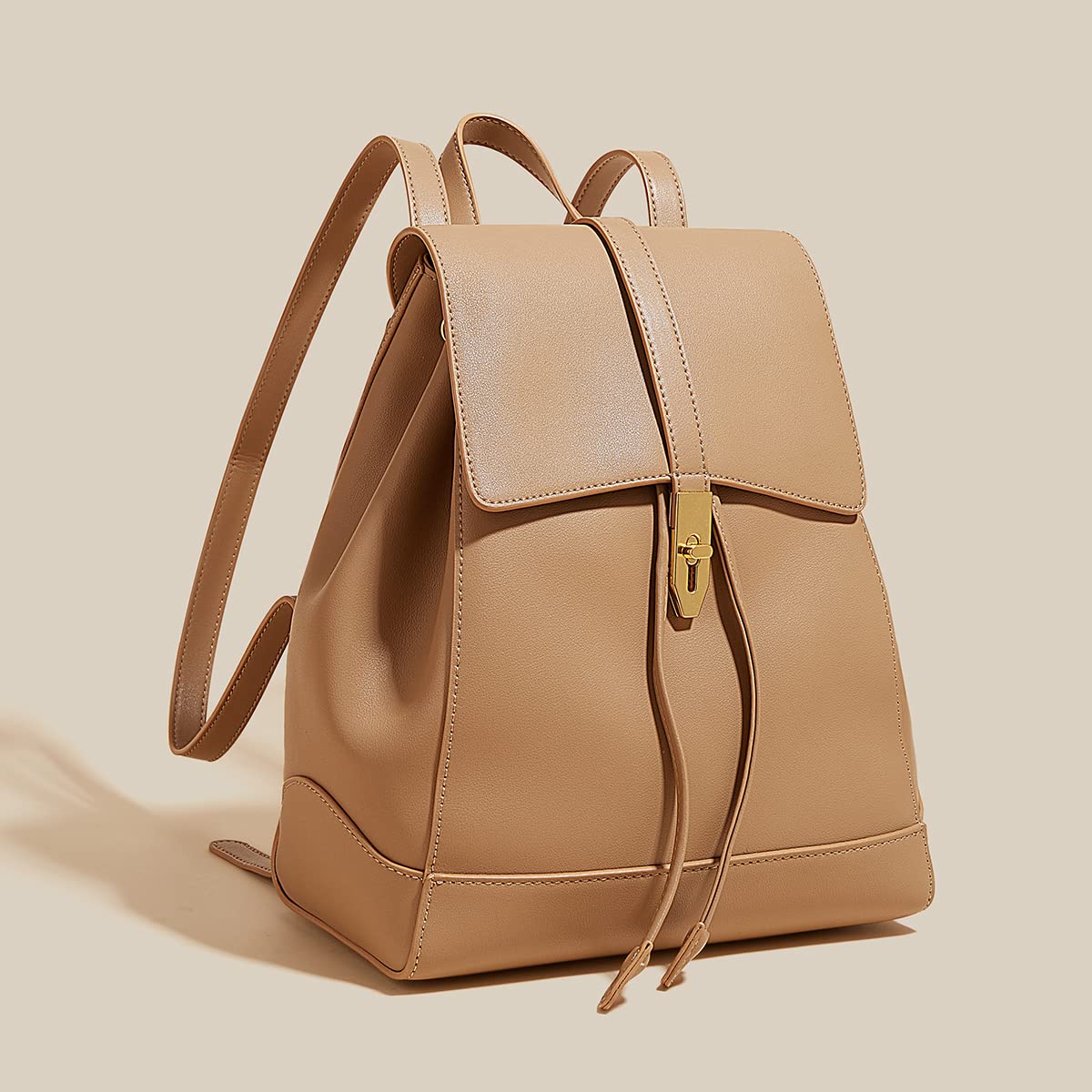 FOXLOVER Fashion Small Leather Backpack Purses for Women Stylish Daypack LadiesTravel Work Backpack Bag