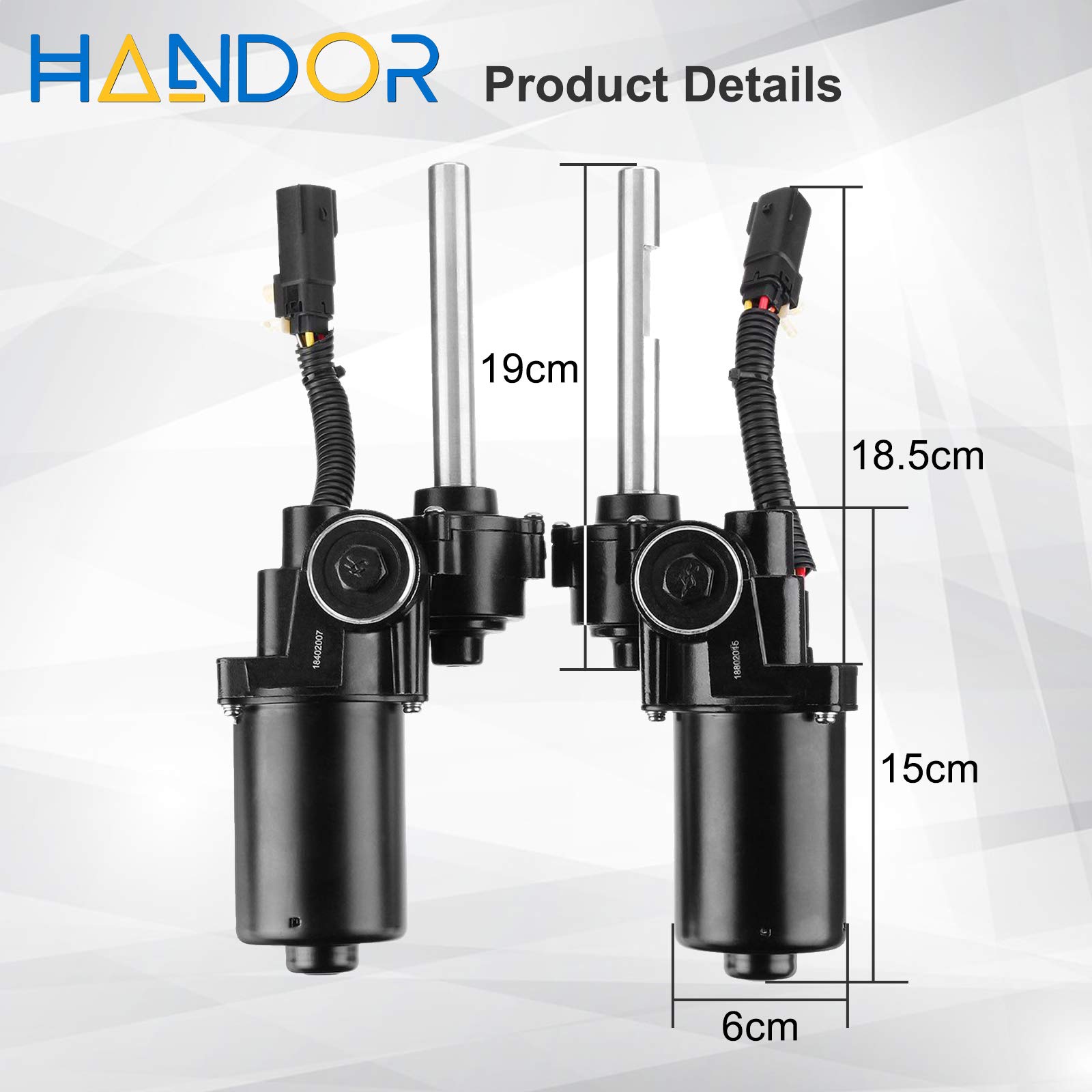 Handor Pair Front & Left Driver Power Running Board Motor Compatible with Fo-rd F150 2007-2014 Replacement# AL3Z16A506A AL3Z16A507A