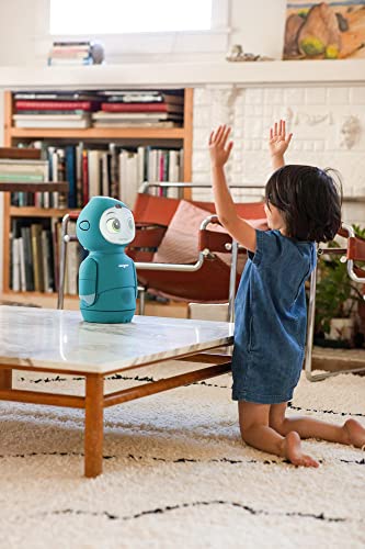 Moxie Robot, Conversational Learning Robot for Kids 5-10, GPT-Powered AI Technology, Increases Social Confidence, Articulating Arms & Emotion-Responsive Camera, Birthday Gift Boys and Girls