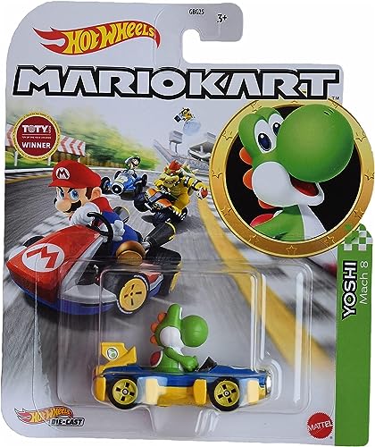 Hot Wheels Mario Kart Character Cars Diecast Complete Set of 7 Vehicles from GBG25-956K Release