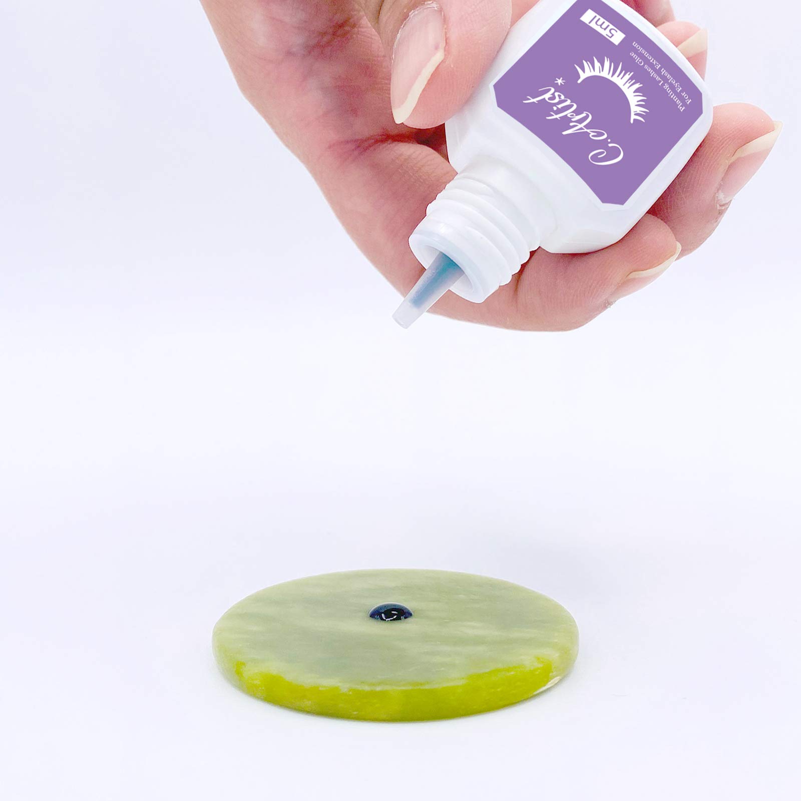 Eyelash Extension Glue for both Self and Professional Applications | Tasteless Non-Stimulating | 3-5 Sec Drying Time | Retention 20-25 Days | Sensitive Black Eyelash Glue, 5ml