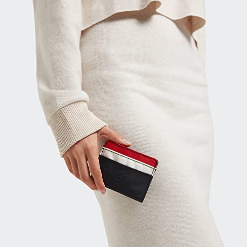 Kipling Cardy Card Holder Black Red Bl