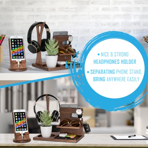 Personalized Gift for Military Army - Phone Docking Station for Soldier, Custom Nightstand Organizer for Men Women, Gift Ideas for Him, Her, Dad, Mom, Husband, Boss on Birthday, Anniversary, Christmas