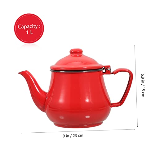 Hoement Enamel Kettle stovetop enamel teakettle whistling tea kettles whistle boiling kettle grease jug stove top water kettle enameled teakettle china teapot Turkey induction cooker