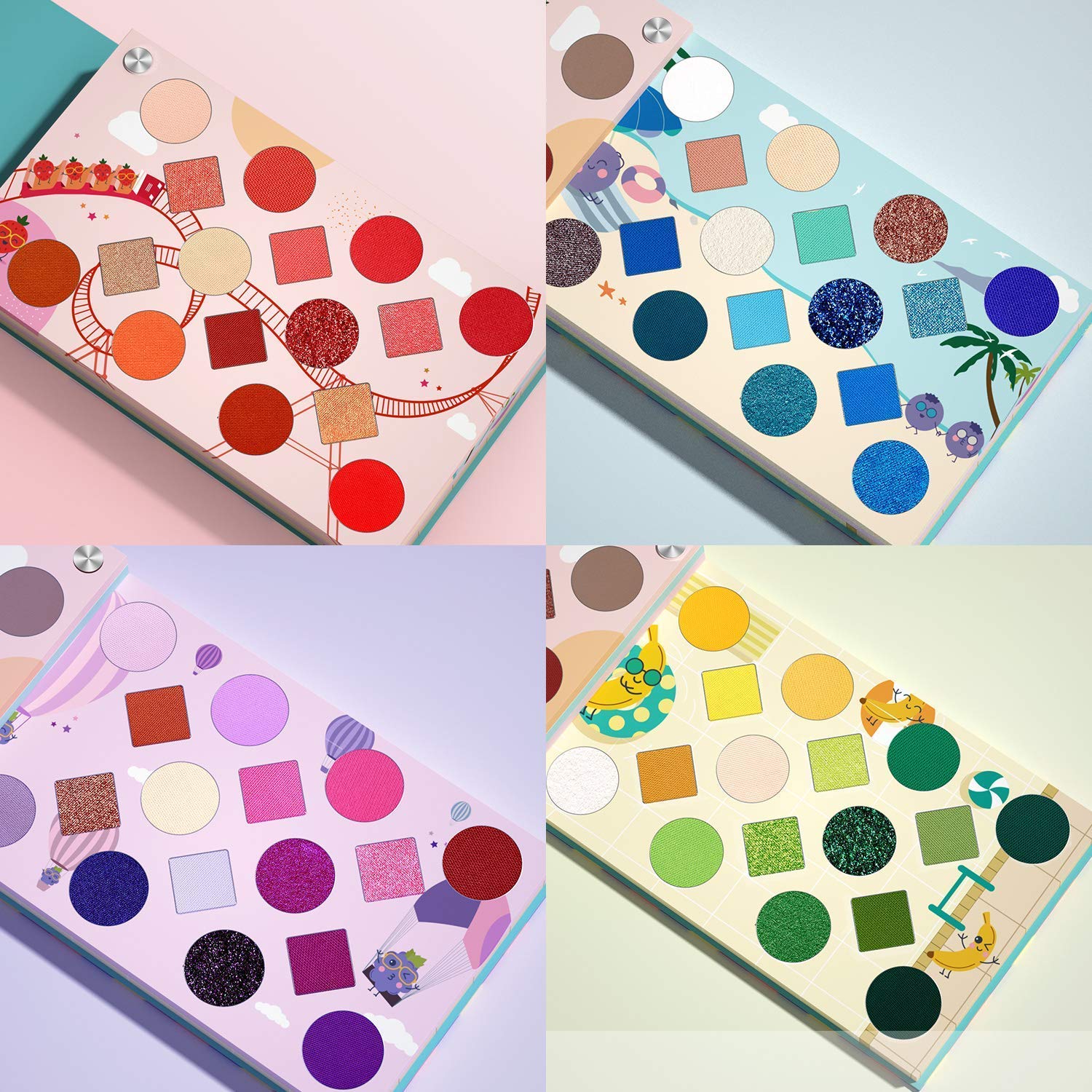 EYESEEK High Pigmented 64 Rainbow Eyeshadow Palette, All in One Gift Sets, Colorful Eye Shadow Plattet Make Up Matte Shimmer Glitter Cosmetics for Halloween Makeup