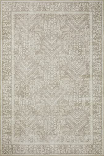 Rifle Paper Co. x Loloi Maison Collection MAO-02 Bough Natural 7'-6" x 9'-6" Area Rug