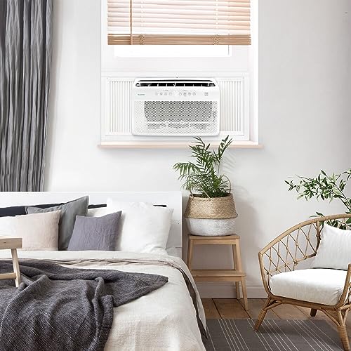 Keystone Energy Star 12,000 BTU Window Mounted Inverter Air Conditioner & Heater with Quiet, High Efficiency Operation and Remote, Window AC Unit for Apartment, Medium-Large Rooms up to 550-Sq.Ft.