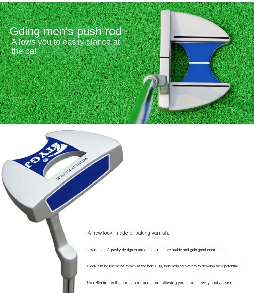 Golf Club Putter Steel Mallet Putters Men Women Golf Putters Chipper Golf Blade Putters (Purple)