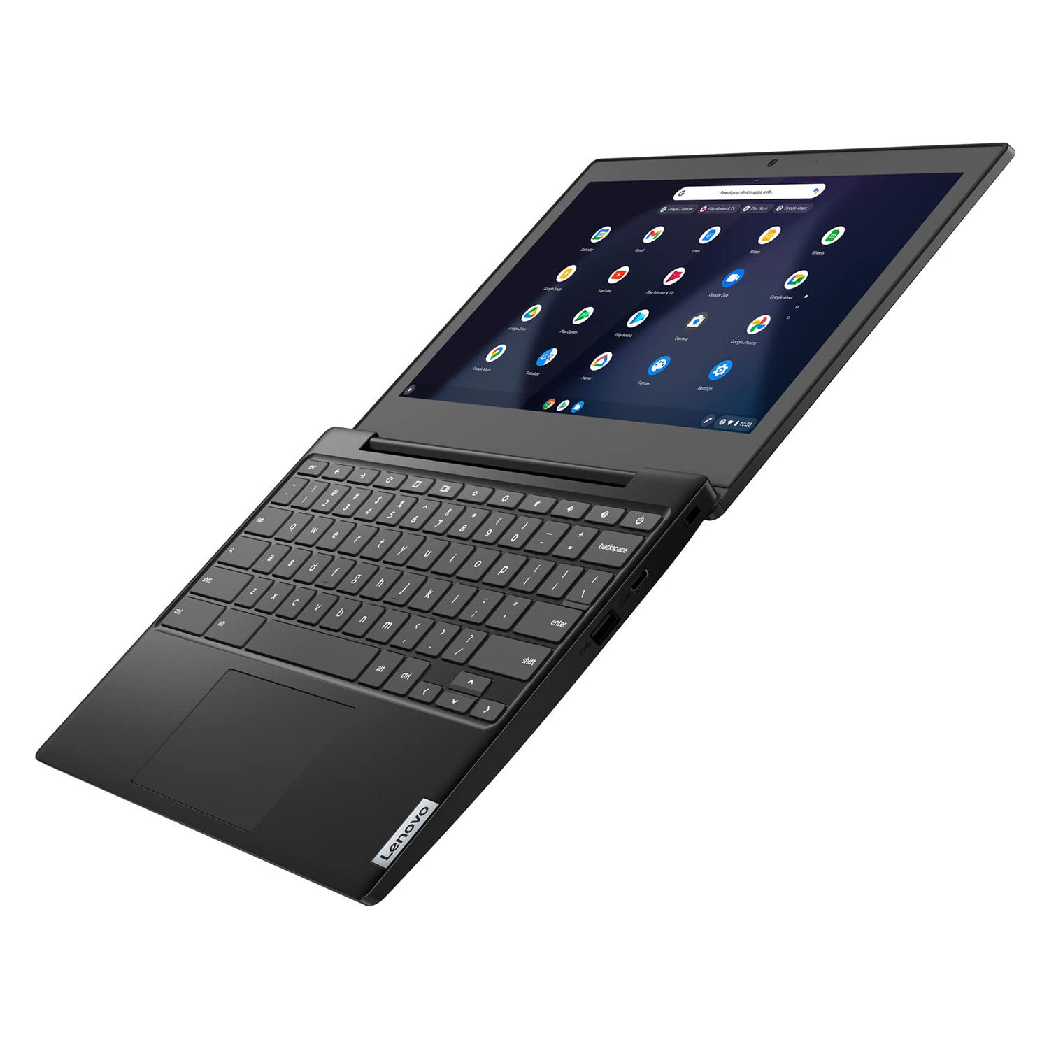 Lenovo Ideapad 3 Chromebook 11.6 inch HD Laptop, Intel Celeron N4020 Dual-Core Processor, 4GB RAM, 64GB eMMC + 64GB Micro SD Card, Wi-Fi 5, Bluetooth, Webcam, Chrome OS, Bundle with JAWFOAL