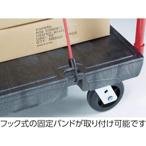 Rubbermaid Commercial Products Heavy Duty Platform Truck, 6" TPR Casters, 1000 lb. Capacity, Black, for Warehouse/Garage/Cleaning/Manufacturing