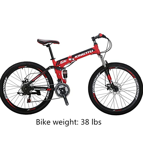 EUROBIKE 26 Inch Mountain Bike Folding Bicycle 21 Speed 3 Colors (G6 Green)