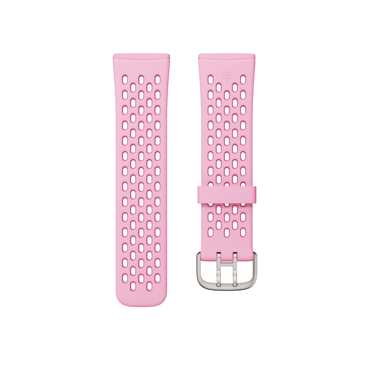 Fitbit Sense & Fitbit Versa 3 Accessory Band, Official Fitbit Product, Sport, Blush/Desert Bloom, Large