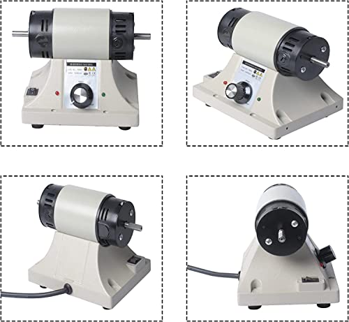 Leather Polishing Burnishing Machine, Leather Edge Grinding Kit Adjustable Rosewood Grinding Head Sander Buffing Motor for All Vegetable Tanned Leather 8000rpm 110V