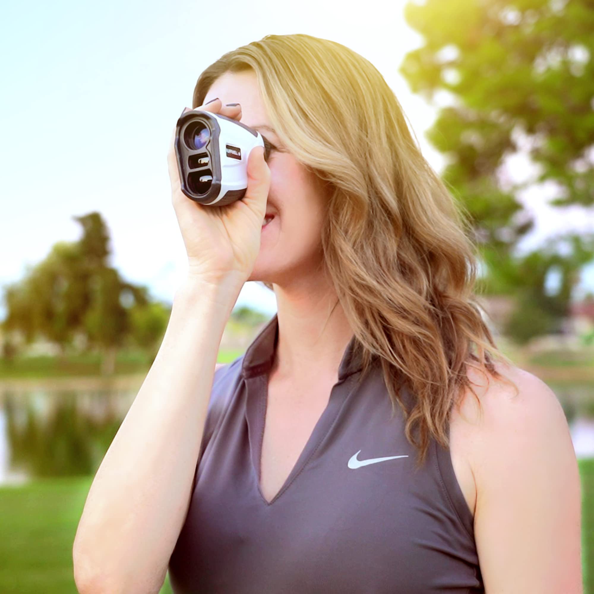 Golf Rangefinder 6.5X Laser Rangefinder High Transmittance Rangefinder Independent Ranging with Three Modes,Distance Measurement, Slope Compensation,Speed Modes,High Portable,with Golfing,Hunting
