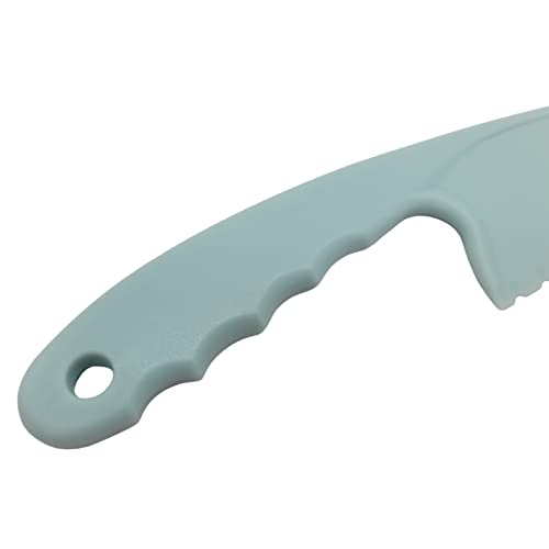 Handy Housewares Lettuce Knife, 11.5" Nylon Cake Knife, Serrated Blade for Cutting Veggies, Fruit, Cake, Bread and More - Random Color (1-Pack)