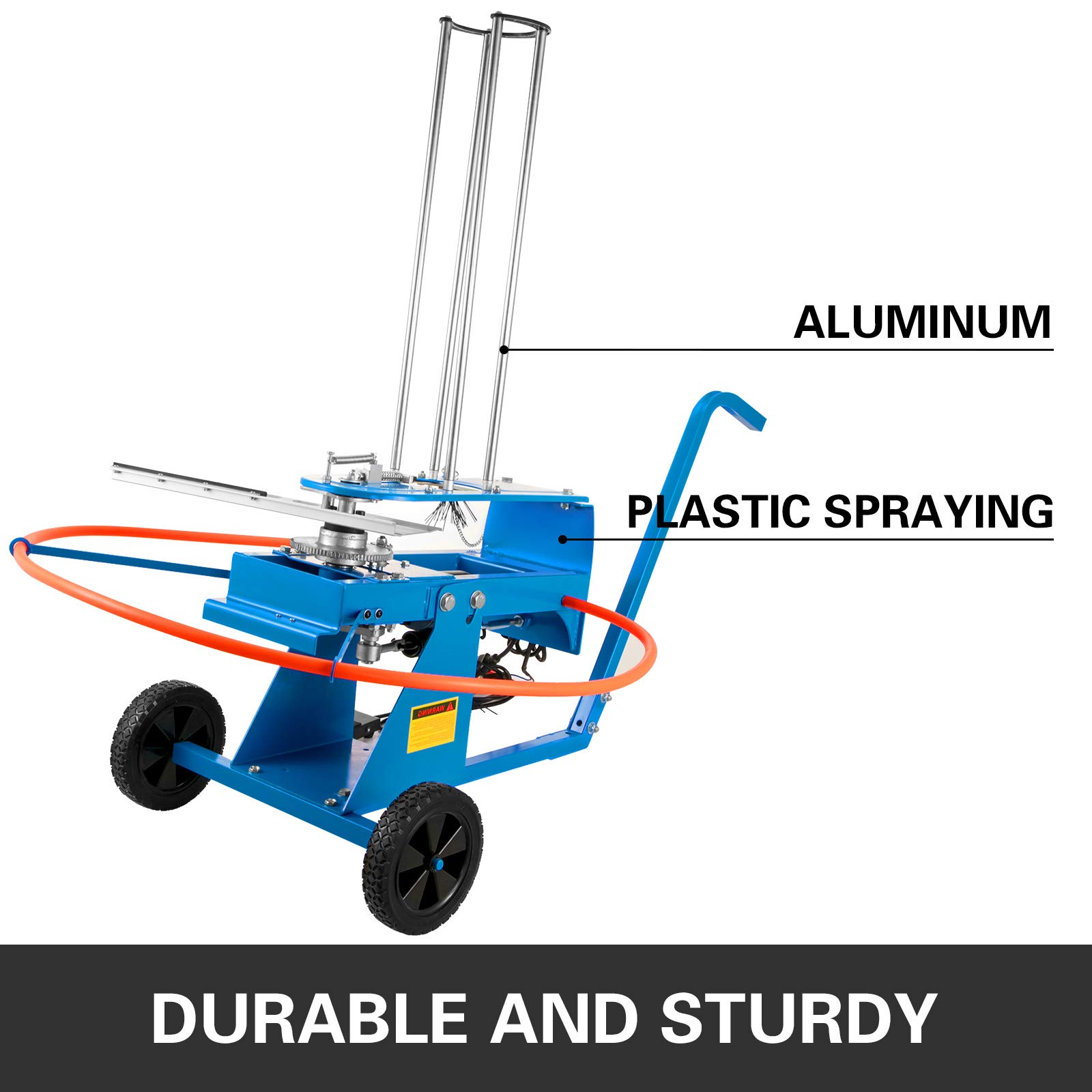Happybuy Clay Pigeon Thrower 50 Clay Capacity Automatic Trap Machine Skeet Electronic Trap Thrower with Wheels