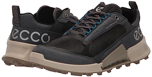 ECCO Men's Biom 2.1 Cross Mountain Waterproof Low Trail Running Shoe, Magnet/Magnet/Black, 8-8.5