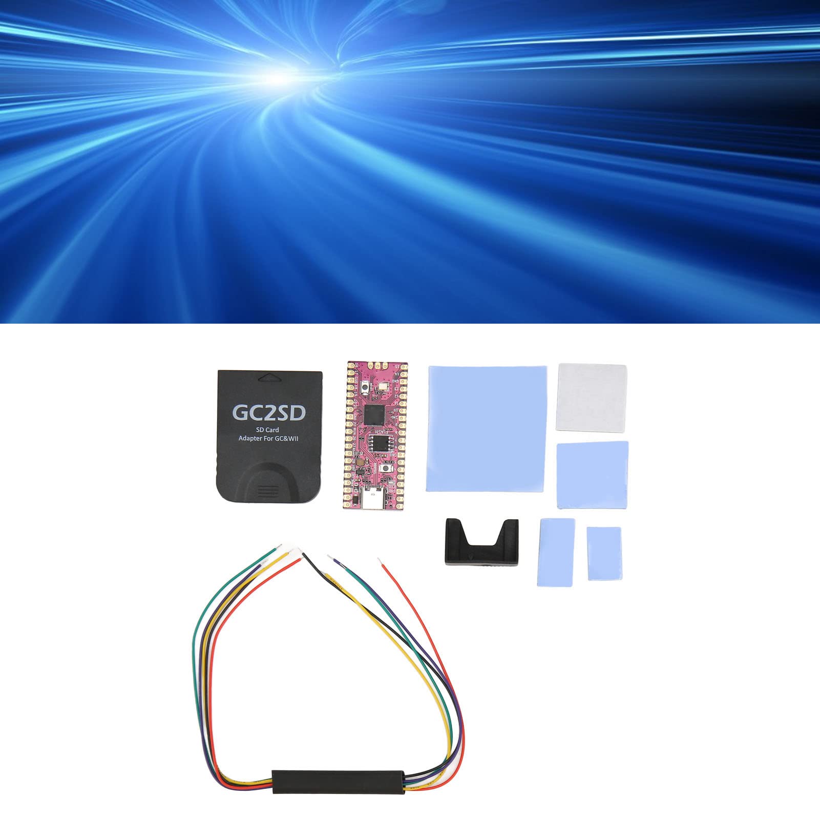 Microcontroller Board, Professional Dual Core 512GB Memory Maximum USB C Interface Low Power Consumption Microcontroller Module Compact for Game Console (Black)