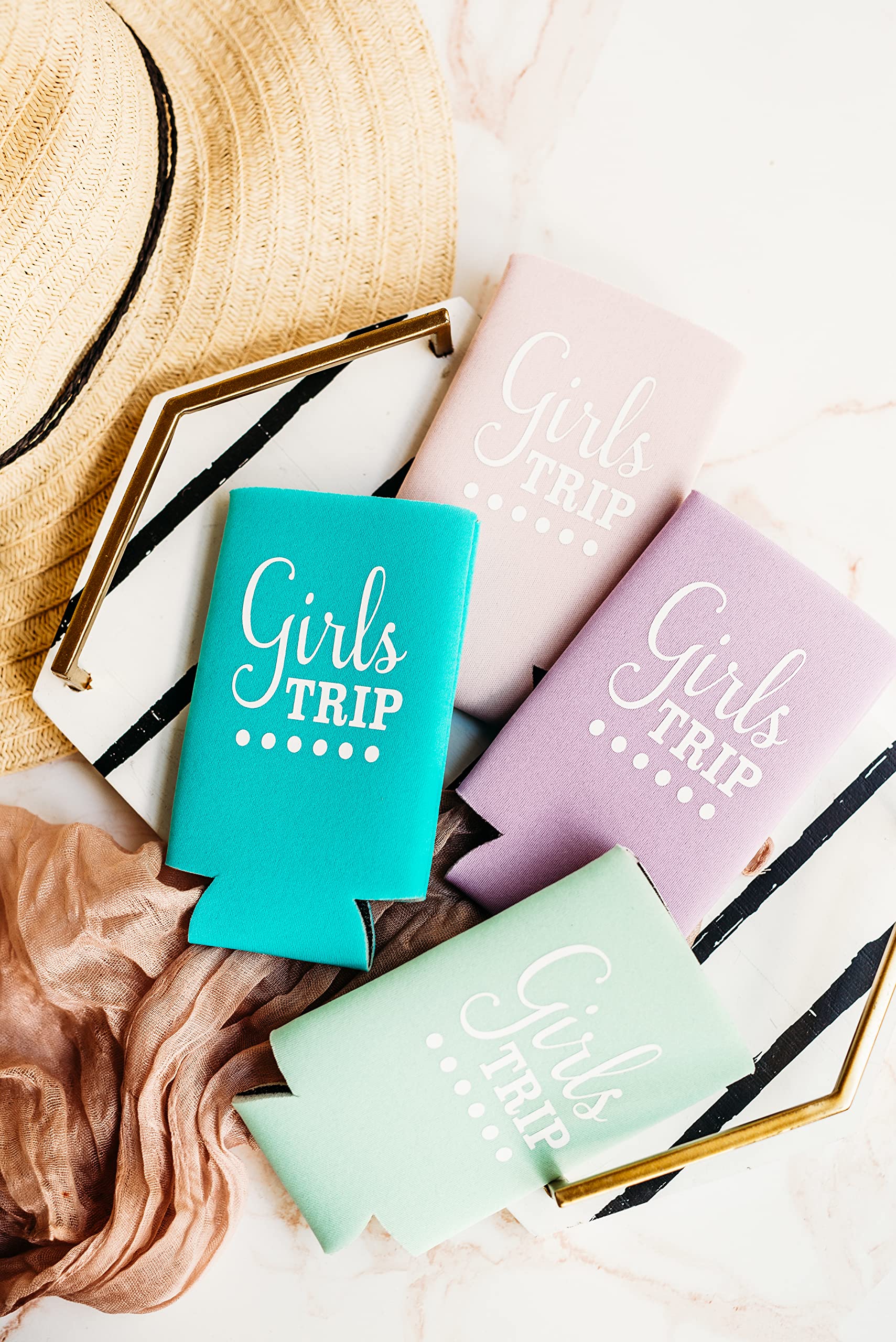 Girls Weekend Trip Gift for Women Bachelorette Party Favor Fun Cruise Essential Idea - Set of 4 (Slim)