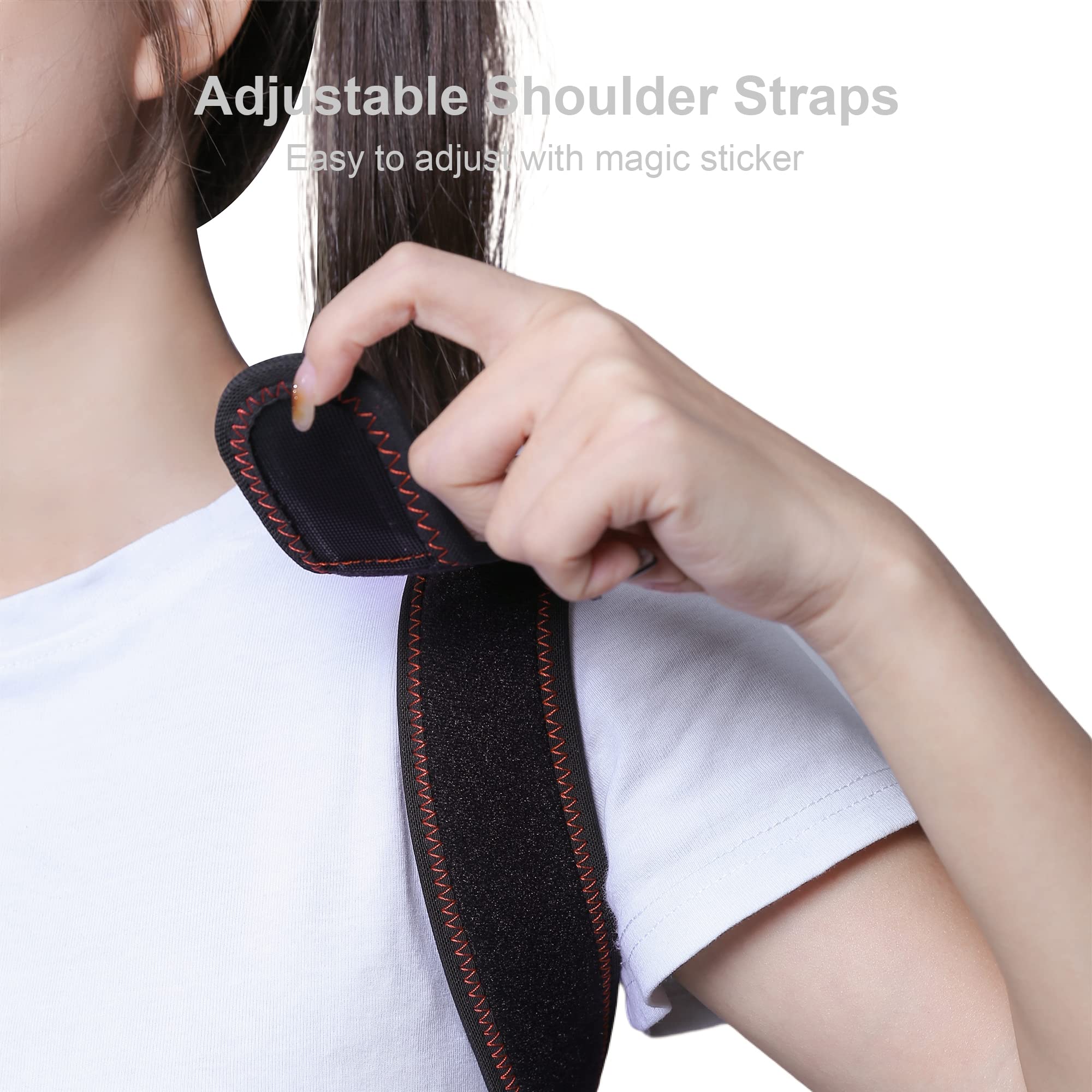 HZLucki Battery Back Brace Compatible with Oculus Quest 3/Quest 2/Quest Pro/Valve Index/Vision Pro and Other VR Head Strap, Adjustable Posture Corrector Enhanced Comfort Support for Men & Women