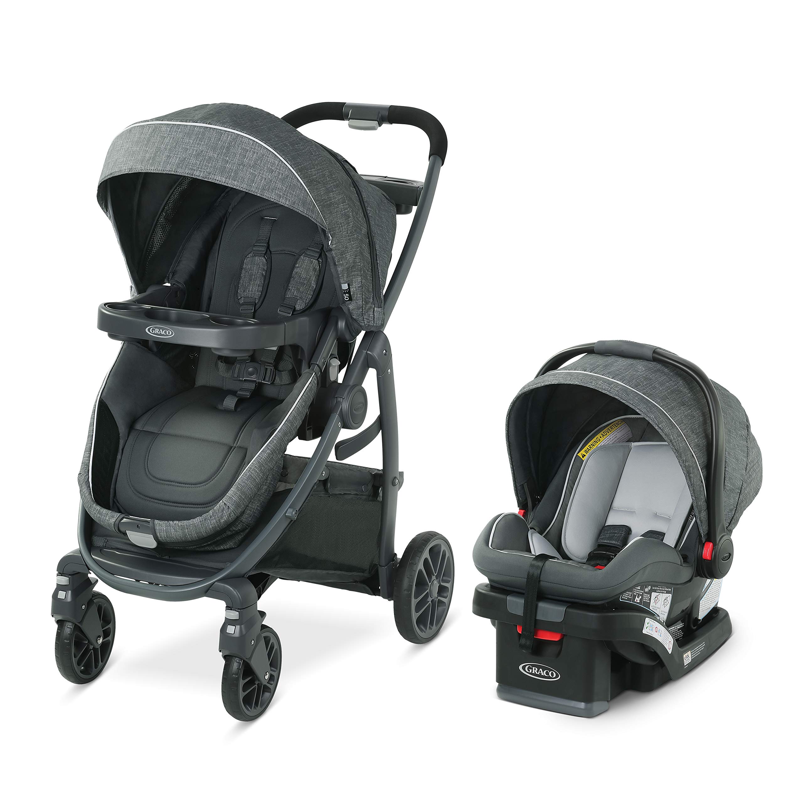 Graco Modes Bassinet Travel System | Includes Modes Bassinet Stroller and SnugRide SnugLock 35 Infant Car Seat, Wynton