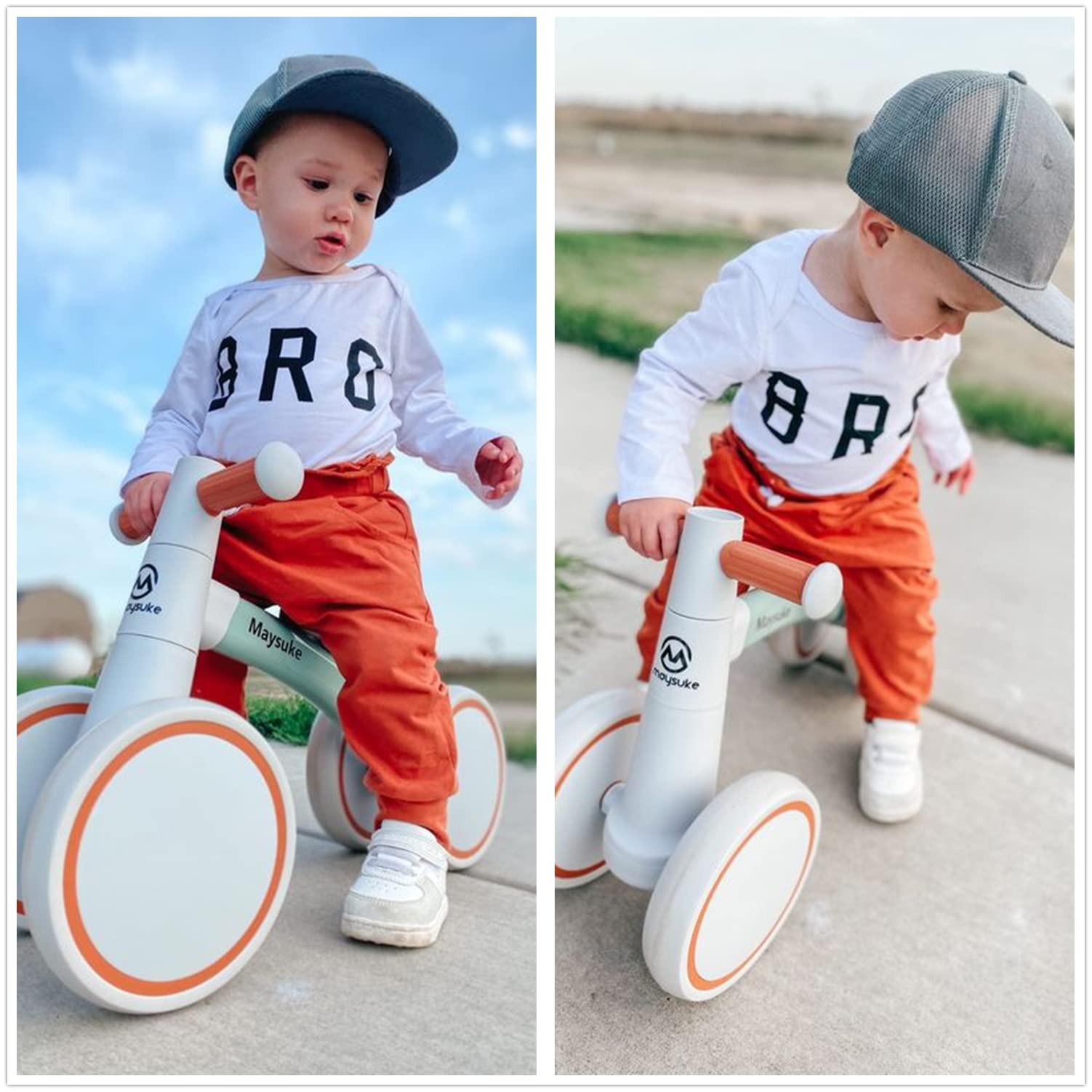 LitBear Newborn Baby Boys Outfits, Long Sleeve Bro Bodysuit Pant Hat Toddler Boy 3 6 12 18 Months Fall Winter Clothes