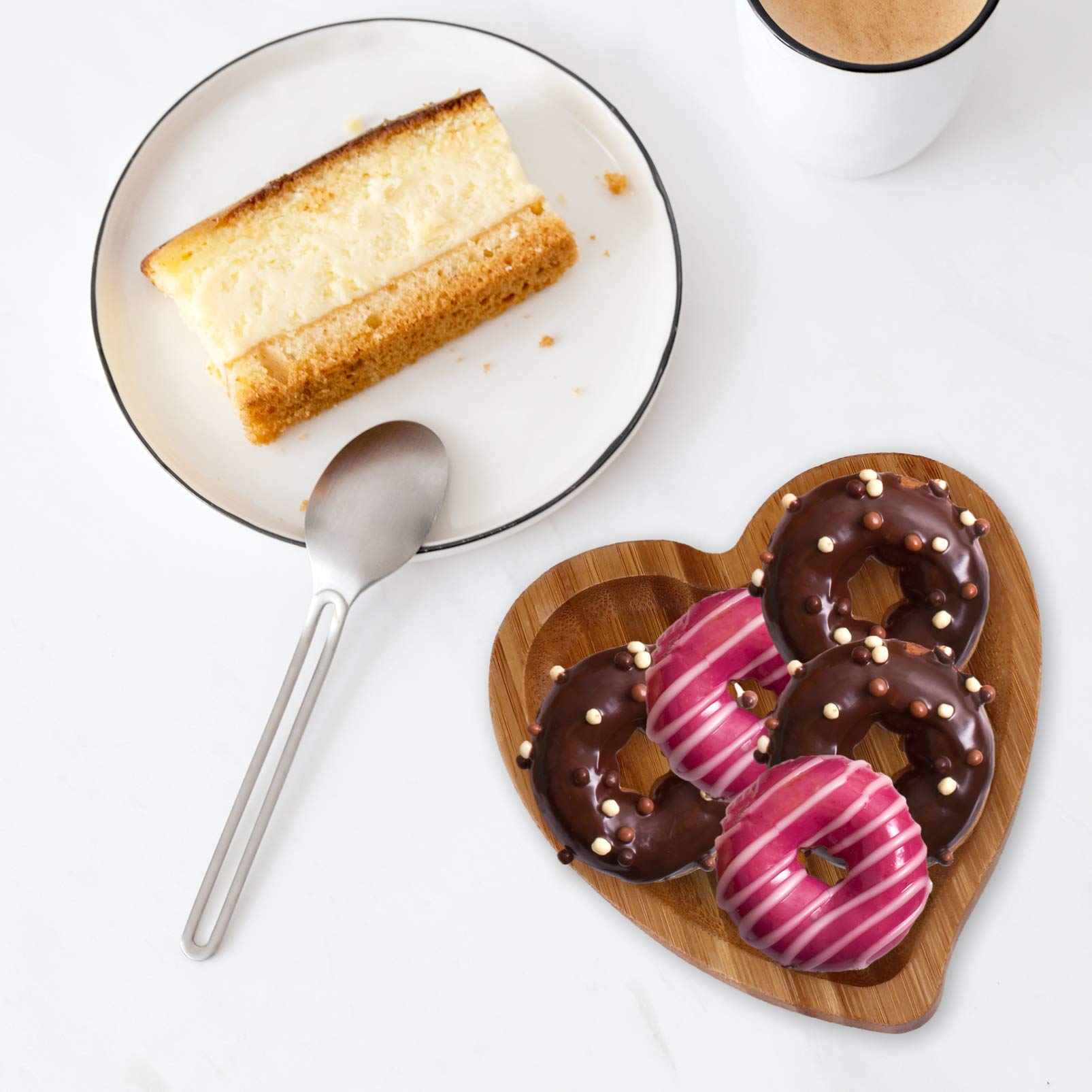 Heart Shaped Wooden Jewelry Tray Plate Rustic Farmhouse Cookie Serving Tray Valentines Home Table Wooden Cheese Plate Decoration Appetizer Plates