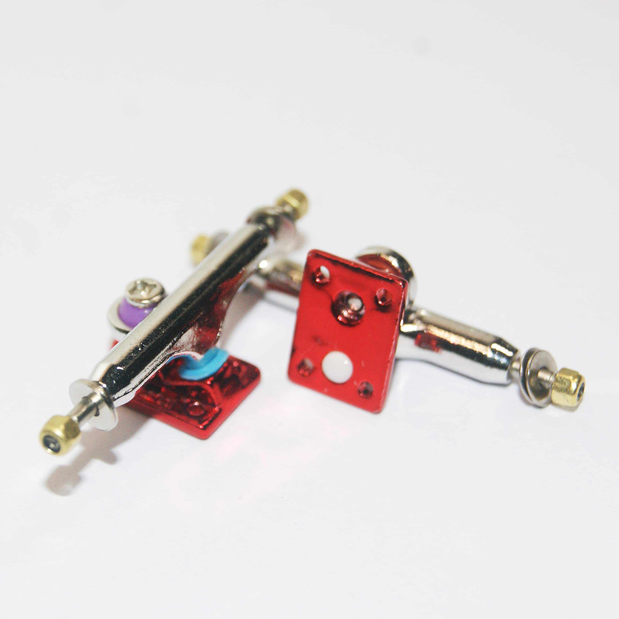 Fingerboard Trucks with Upgraded , 34mm Width - Professional Shape, Appearance & Components (red)