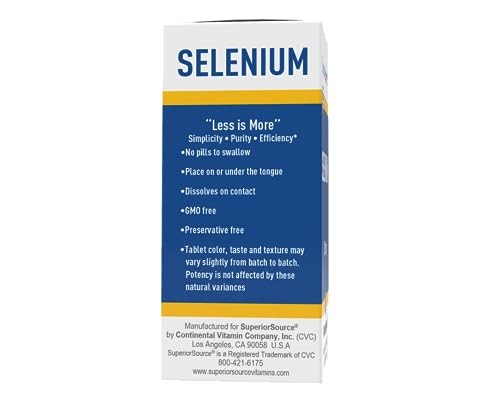 Superior Source Selenium Nutritional Supplements, 200 mcg, 60 Count
