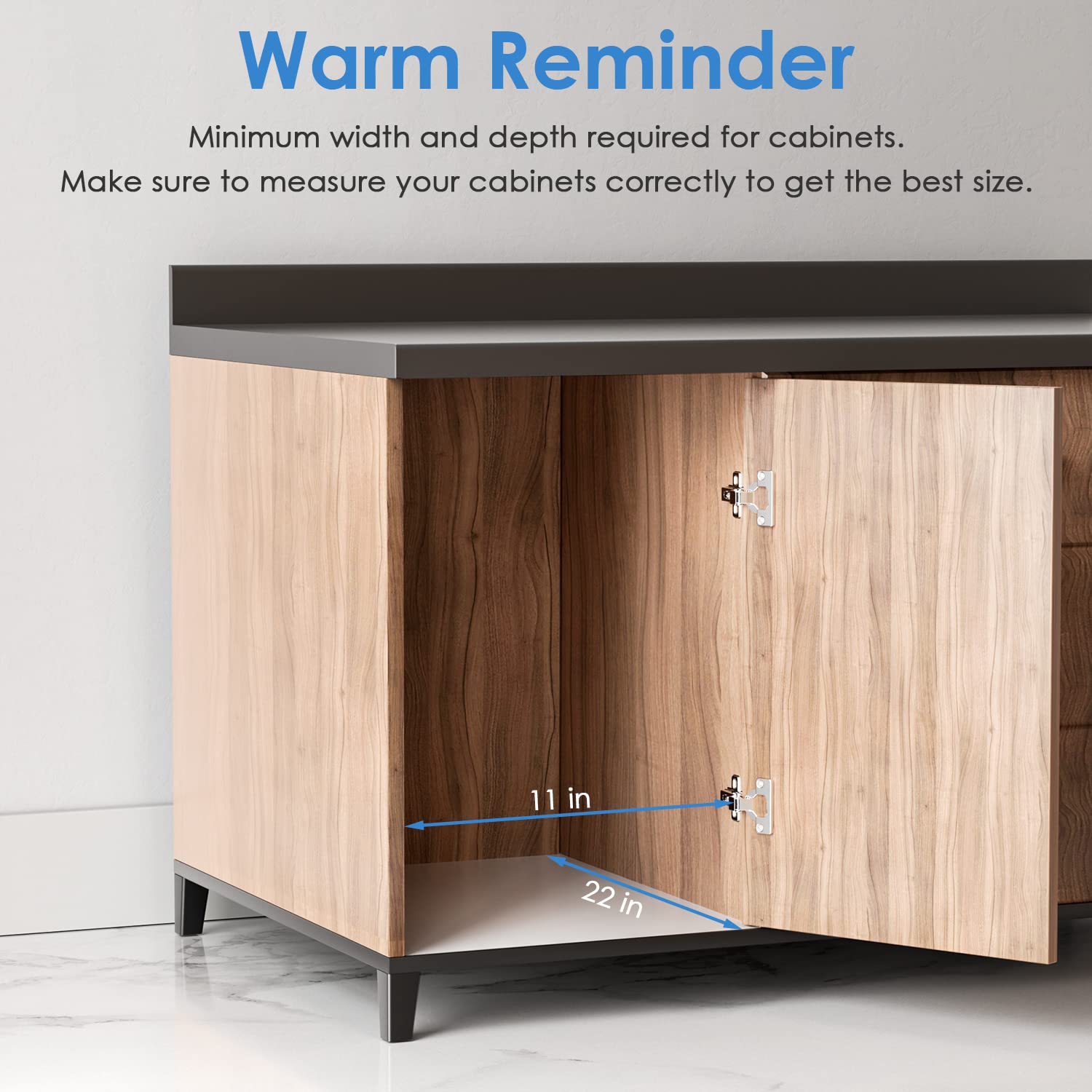 G-TING Pull Out Cabinet Organizer, Heavy Duty Slide Out Pantry Shelves Sliding Drawer Storage for Home, Kitchen, Bathroom, 12.44" W x 16.54" D, Request at Least 13 inch Cabinet Opening(Black)