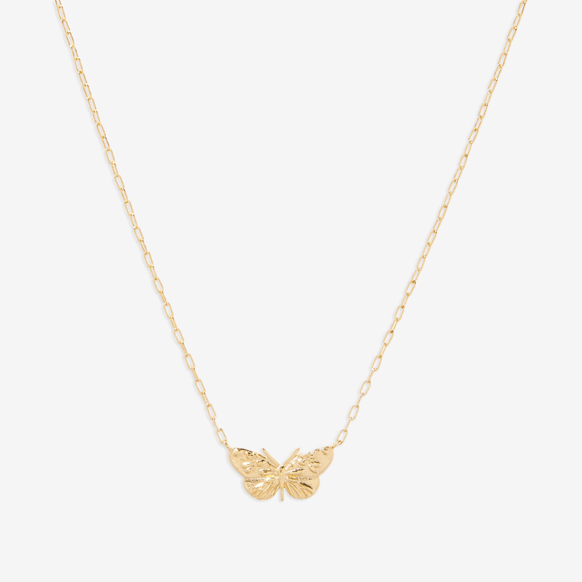 gorjana Women's Butterfly Charm Necklace, 18K Gold Plated, Adjustable chain length