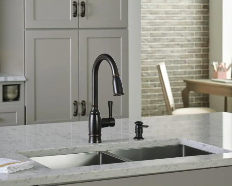 Moen 87791BRB Noell Pulldown Kitchen Faucet Mediterranean Bronze Finish