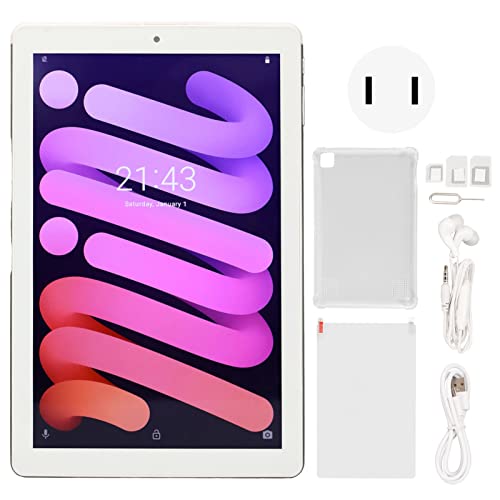 lonuo 10 Inch Tablet, Calling Tablet 100‑240V Green Android 11 Octa Core CPU for Daily (US Plug)