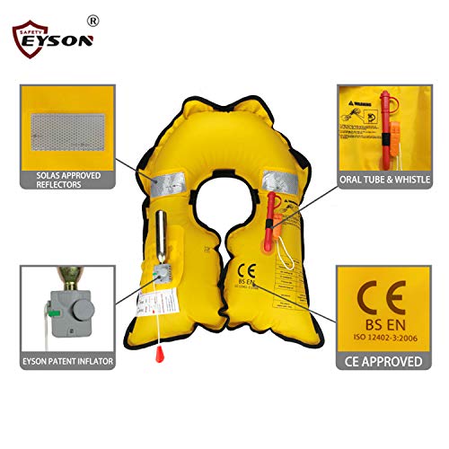 Eyson Inflatable Life Jacket Life Vest Basic Manual (Grey Manual)