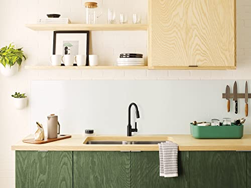 Moen Genta LX Matte Black Single-Handle Modern Kitchen Faucet with Pull Down Sprayer, Reflex Docking Head, Faucet for Kitchen Sink with Power Boost for a Faster Clean, 7882BL