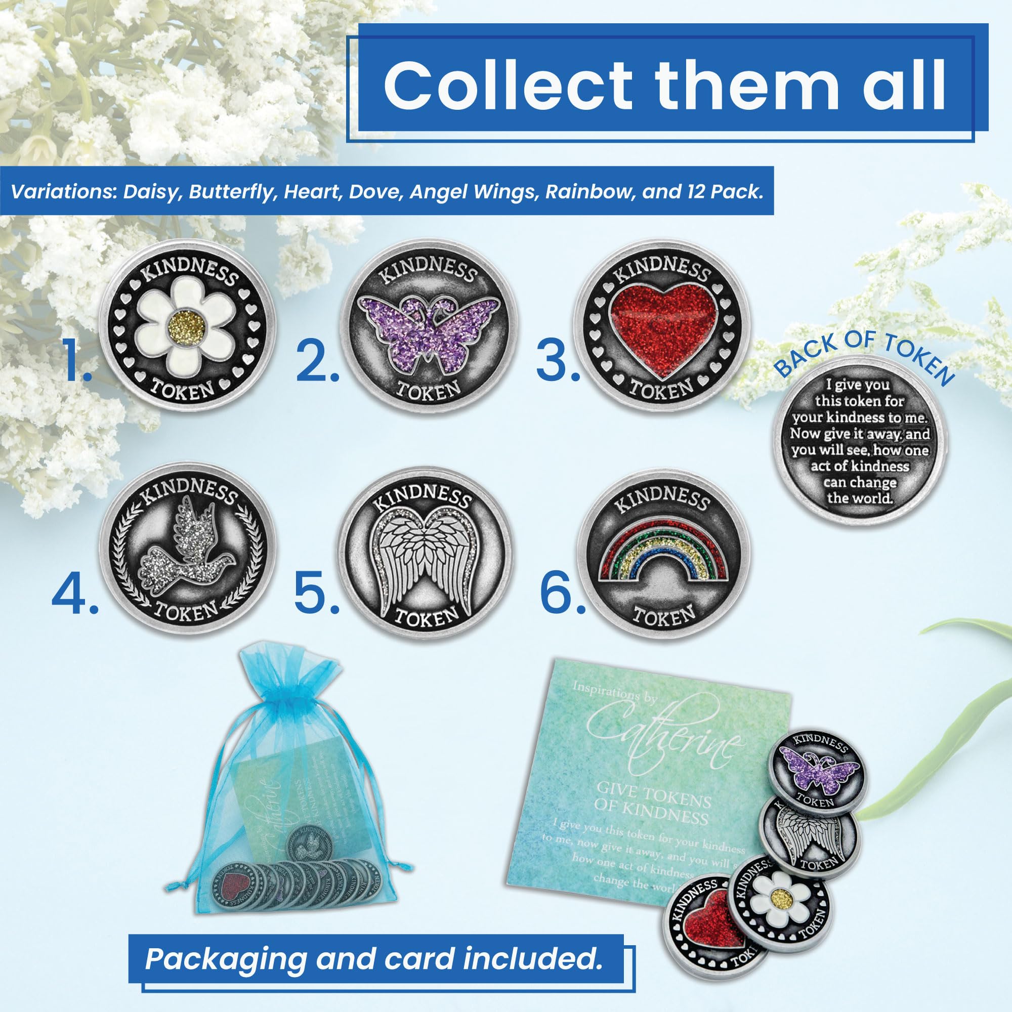 Gloria Duchin Rainbow Kindness Appreciation Token Coins Set of 3