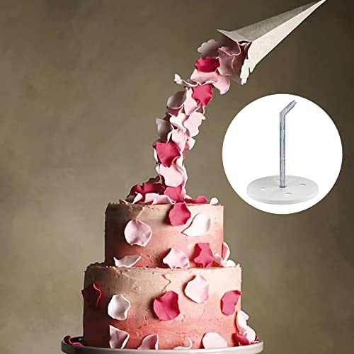 UgyDuky Hanging Decorative Cake Stand Anti Gravity Cake Pouring Kit Reusable Ice Cream Cake Stand for DIY Height Adjustable Floating Cake Stand for Birthday Wedding Graduation Baby Shower Party