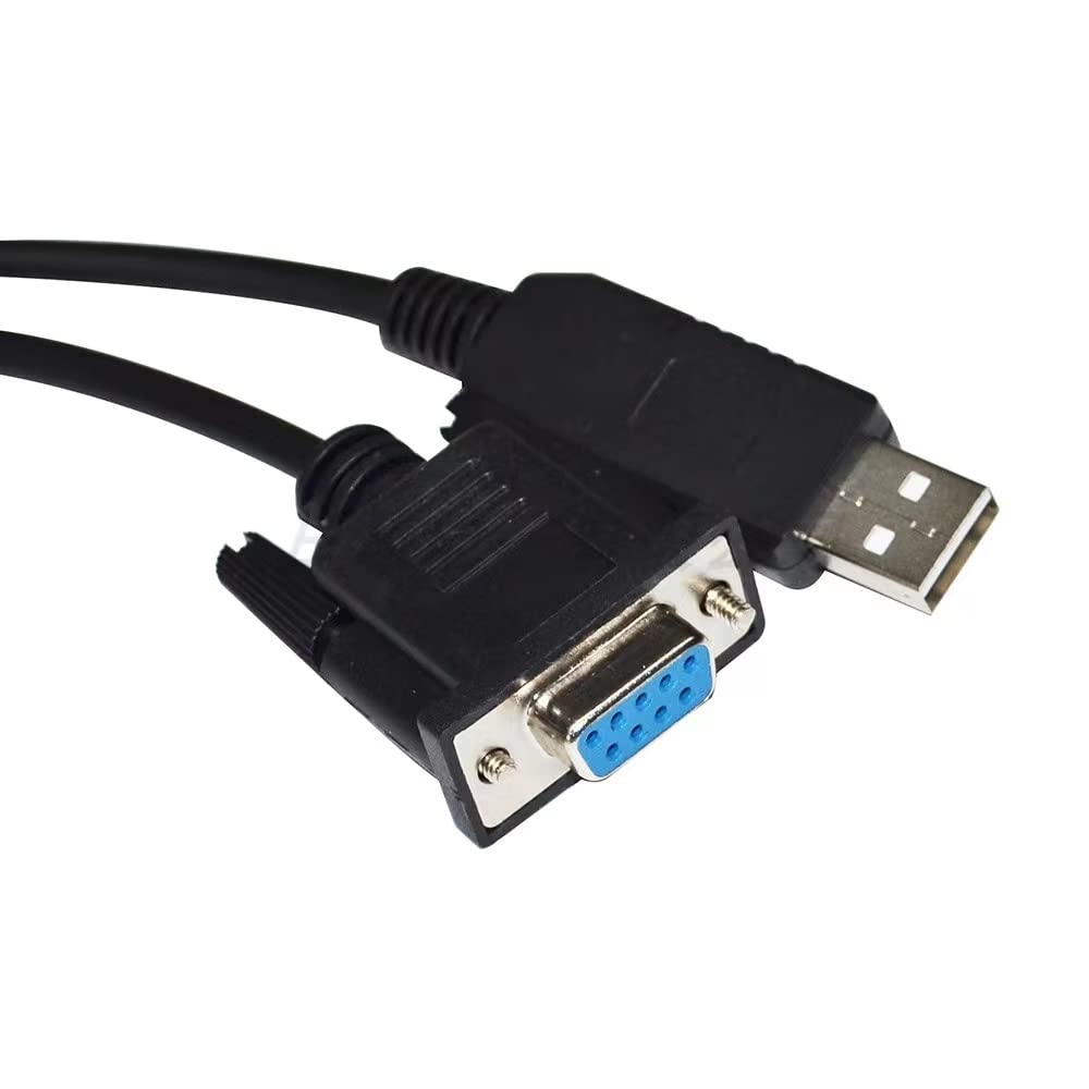 HIQUAY USB Serial DB9 USB to RS232 Female Null Modem Cable Pc Control TV Cable for Windows XP,Windows Vista,7,8,10,Mac OS Linux