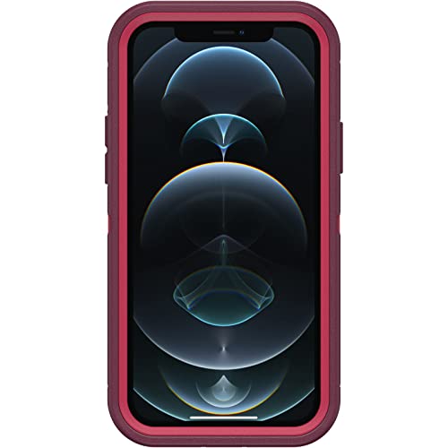 OtterBox Defender Series Case for iPhone 12 & iPhone 12 Pro (Only) - Case Only - Microbial Defense Protection - Non-Retail Packaging - Berry Potion (Raspberry Wine/Boysenberry)