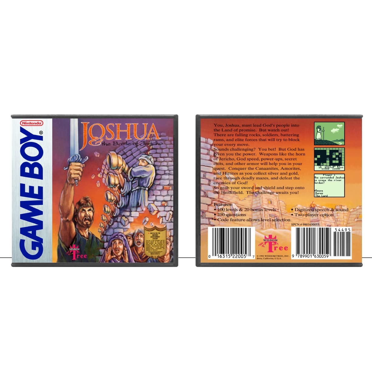 Joshua & the Battle of Jericho | (GB) Game Boy - Game Case Only - No Game