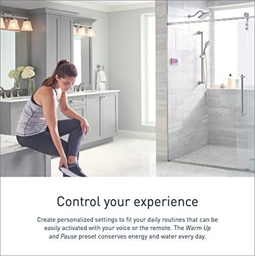 Moen Terra Beige Smart Shower 2-Outlet Digital Shower System Controller for Thermostatic Shower Valve, TS3302TB