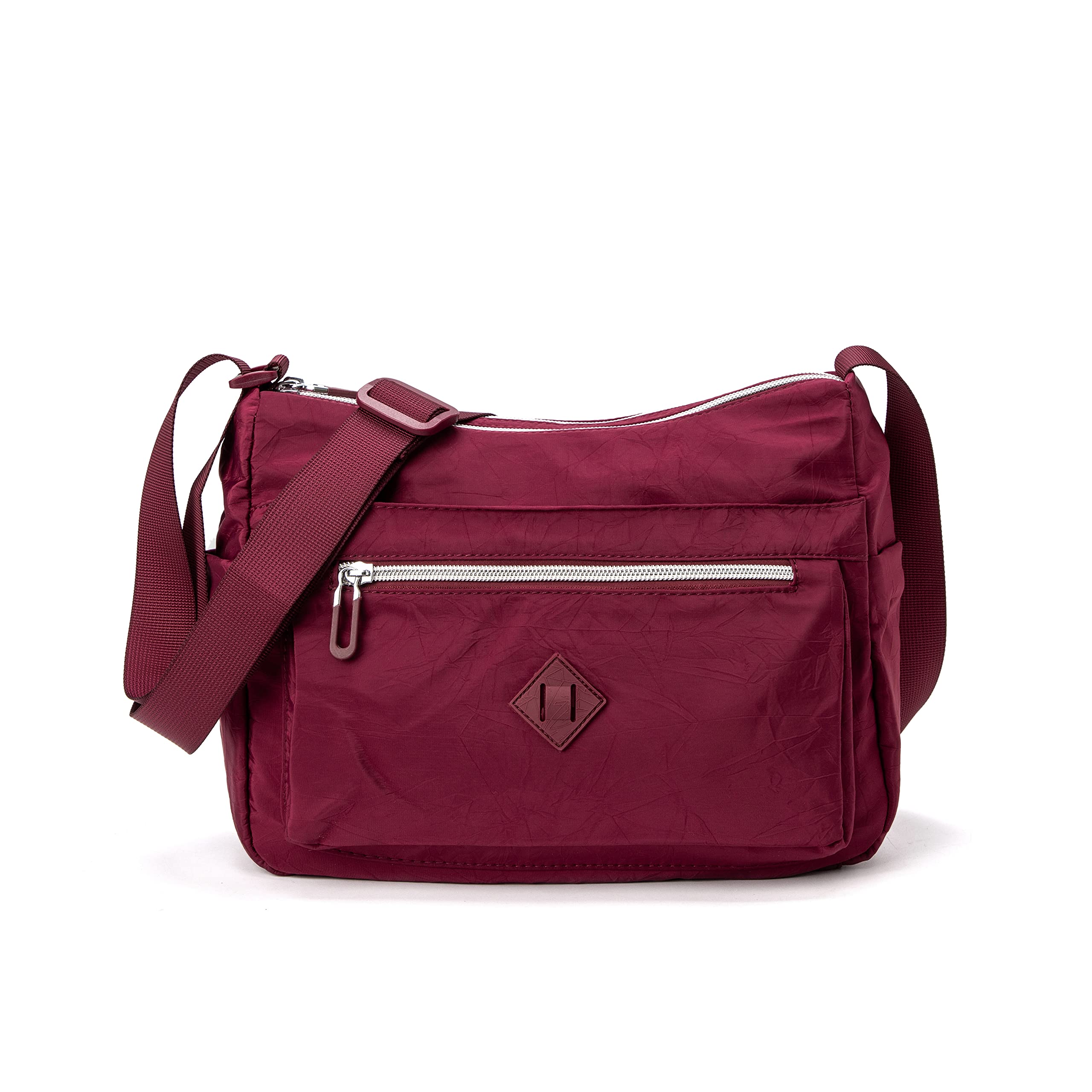 ETidy Crossbody Bag For Women Waterproof Lightweight Casual Shoulder Handbag Purse (L size Red)